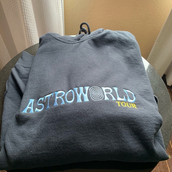 Tops | Brand New Astroworld Black Hoodie | Poshmark